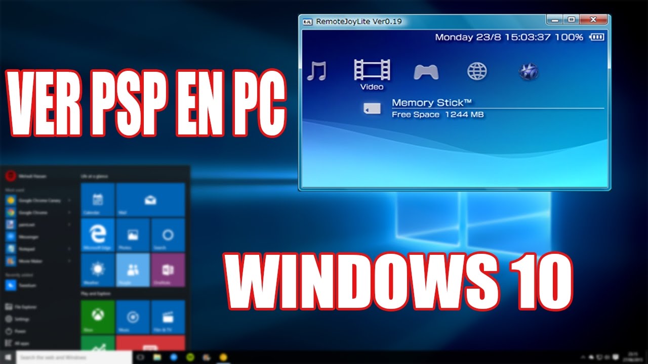 COMO VER LA PSP EN LA PC WINDOWS 7/8/8.1/10 [2017] - YouTube