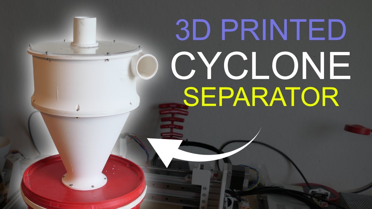 3D Printed Cyclone Separator - YouTube