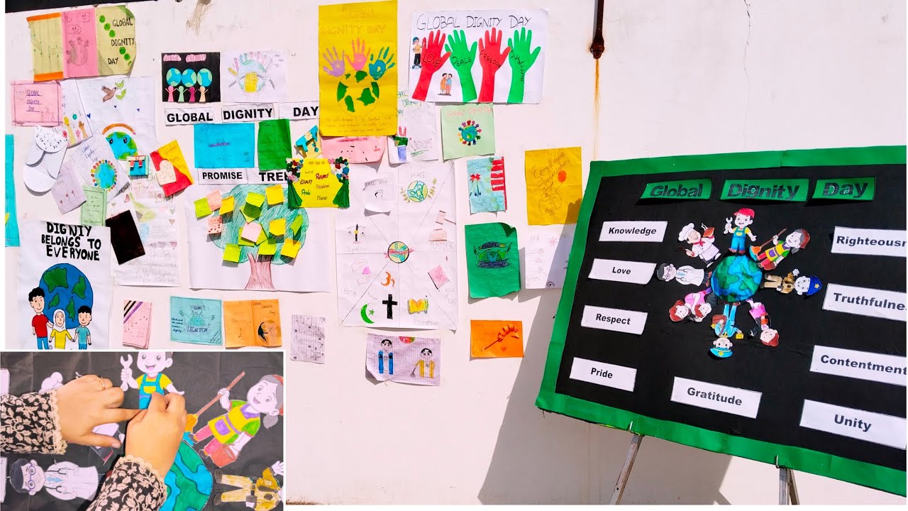🎨 DIY Global Dignity Day Board | Creative Artwork for Schools | Easy ...