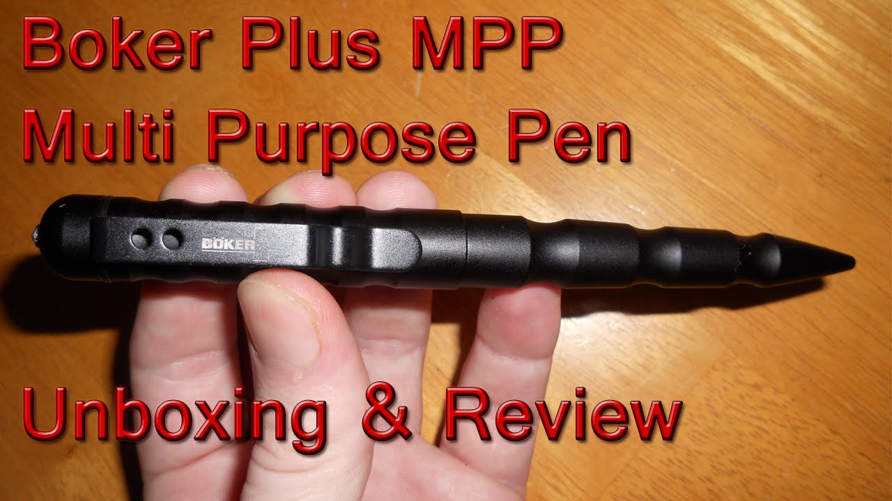 Unboxing & Review: Boker Plus MPP Multi Purpose Pen (Fisher refill ...