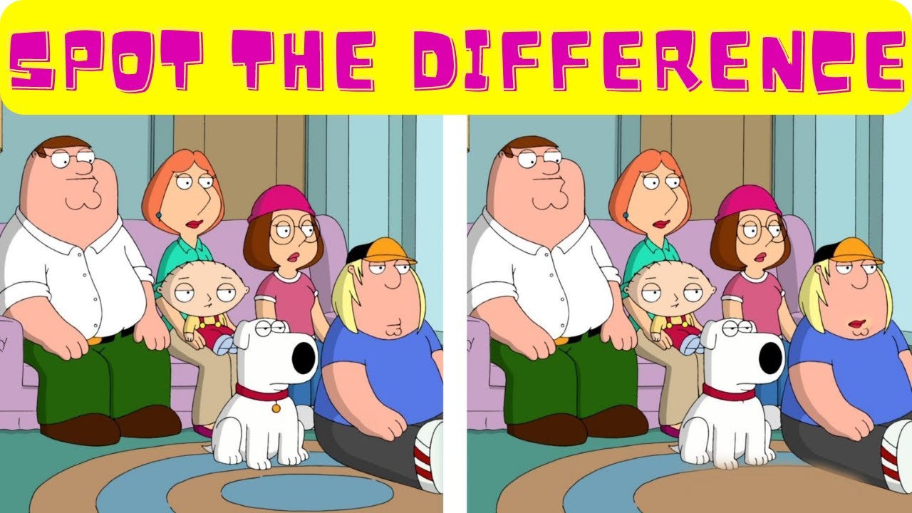 Family Guy - Spot the Difference - YouTube