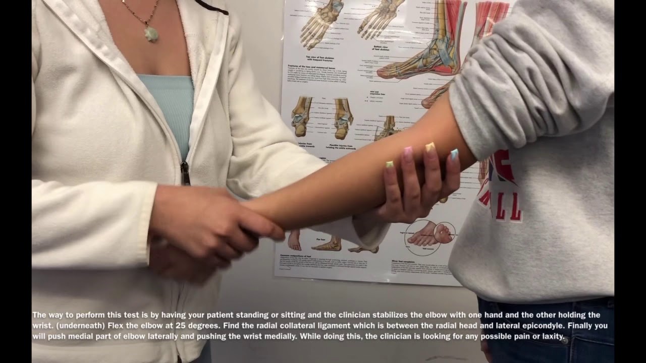 Elbow Varus Stress Test - YouTube