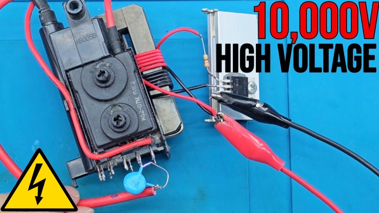 High voltage manufacturing training (shocker manufacturing) with old TV ...