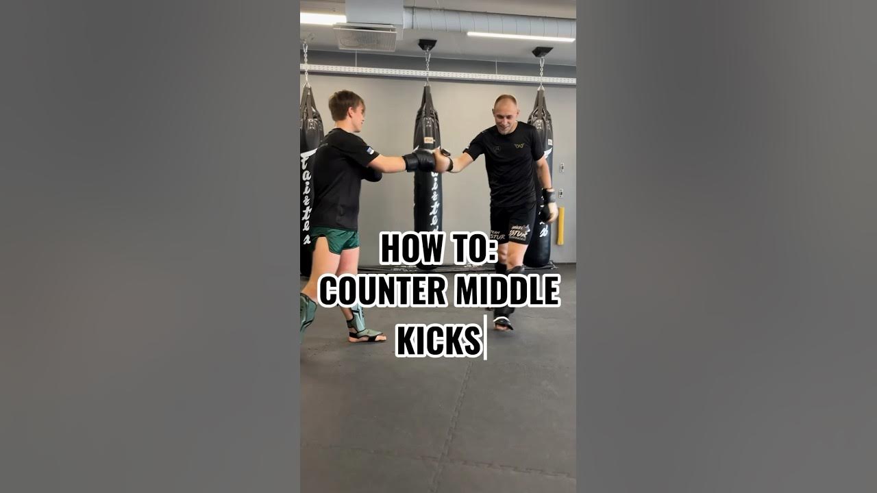 How to: counter middle kicks #howto #muaythai #ufc - YouTube