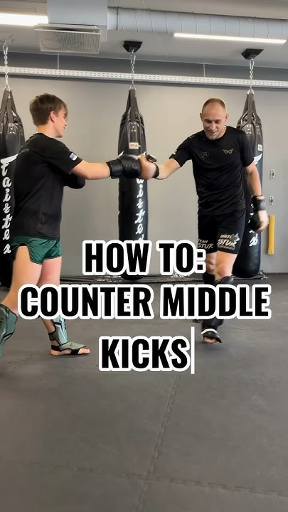 How to: counter middle kicks #howto #muaythai #ufc - YouTube