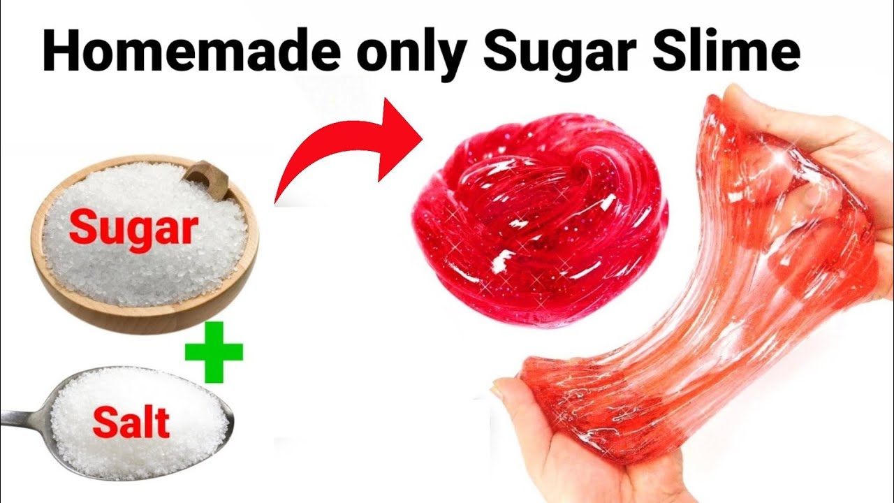 No Glue No Borax Only Sugar Slime/How to make Slime without borax ...