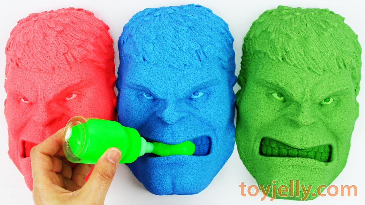 Kinetic Sand Hulk Slime Baby Milk Bottle VS Play Doh Cars VS Kinetic ...