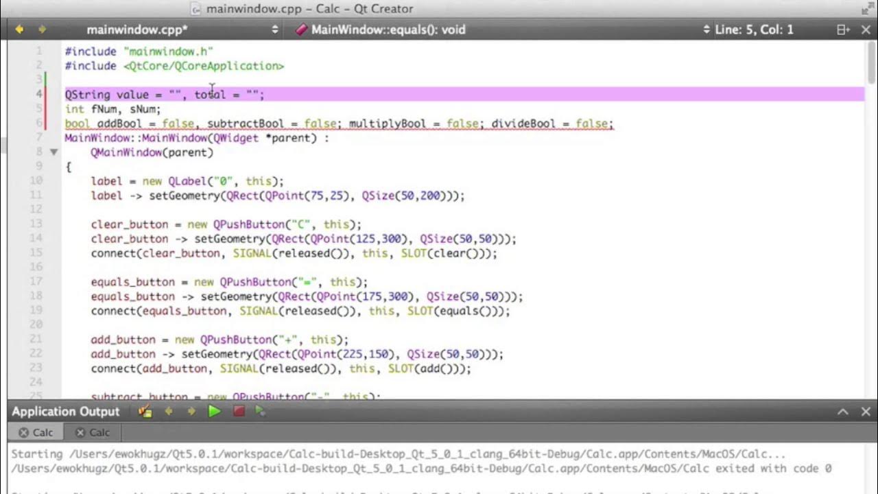 QT C++ GUI Calculator Tutorial #3 - YouTube
