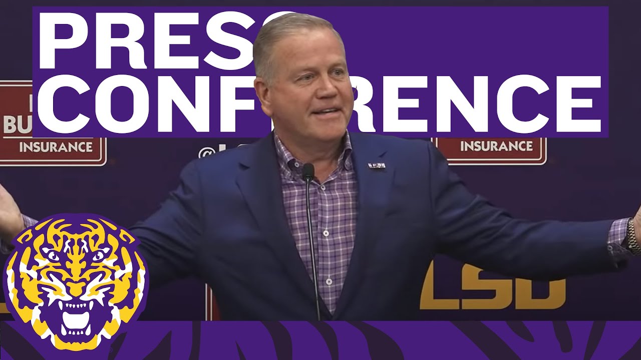 LSU Football Offense Press Conference 2022 - YouTube