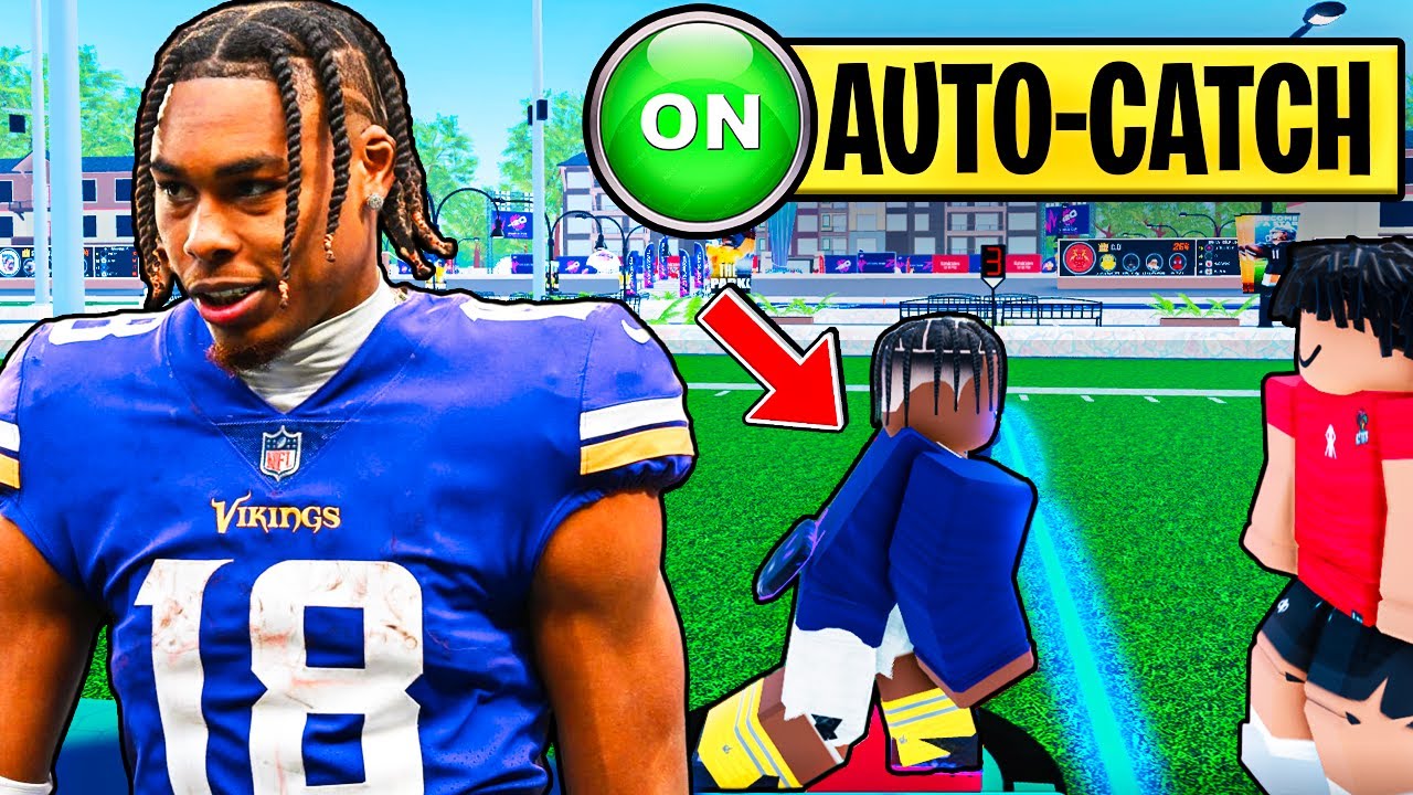 I Gave Justin Jefferson AUTO CATCH In Ultimate Football (HACKS) - YouTube