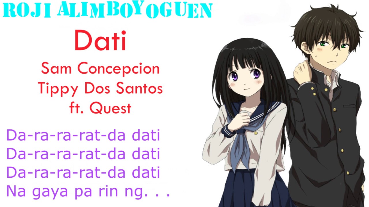 Nightcore - Dati ( Lyrics On Screen) - YouTube