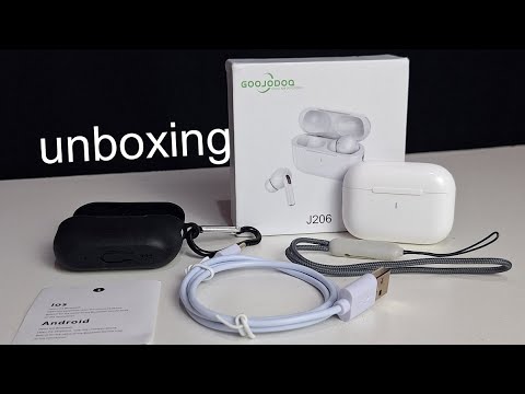 Unboxing TWS J206 dari Goojodoq - YouTube