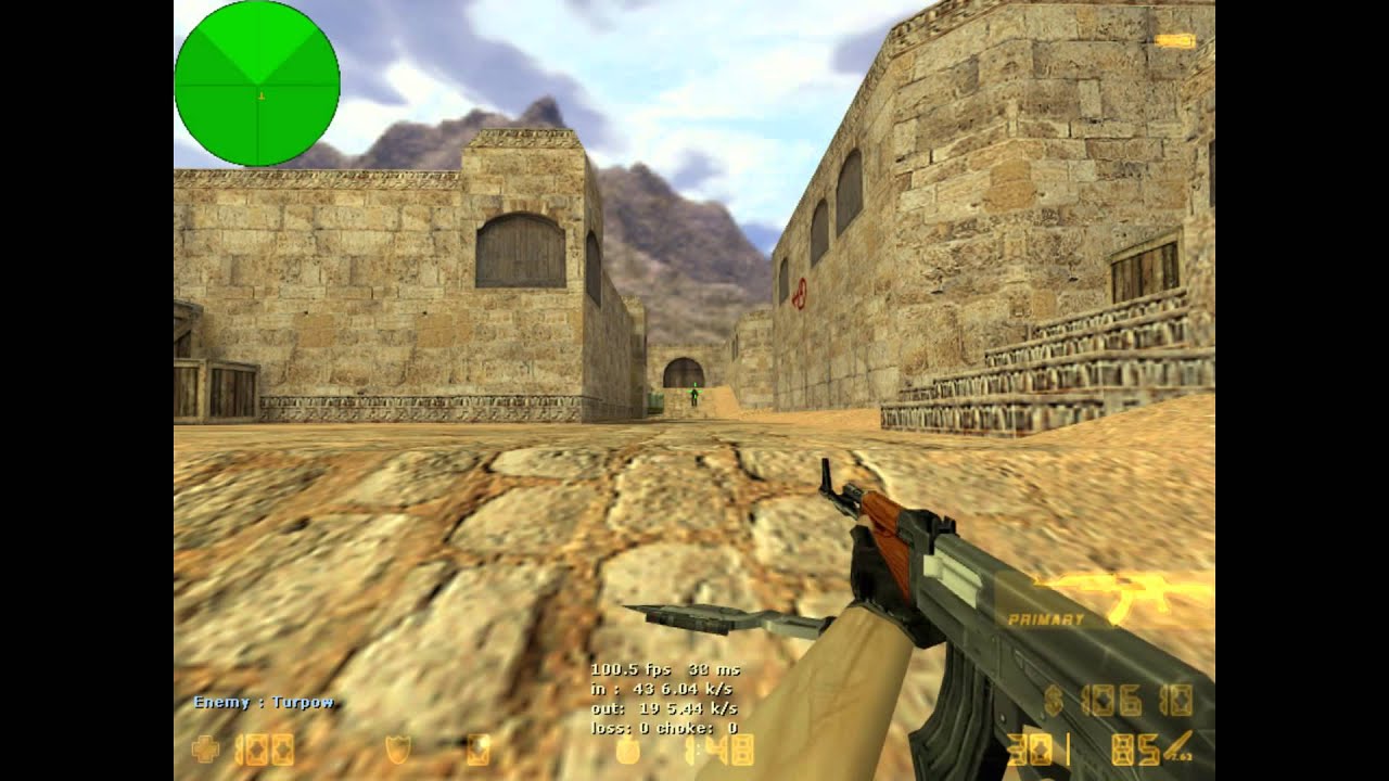 Counter Strike 1.6 AK-47 first shot accuracy tests - YouTube