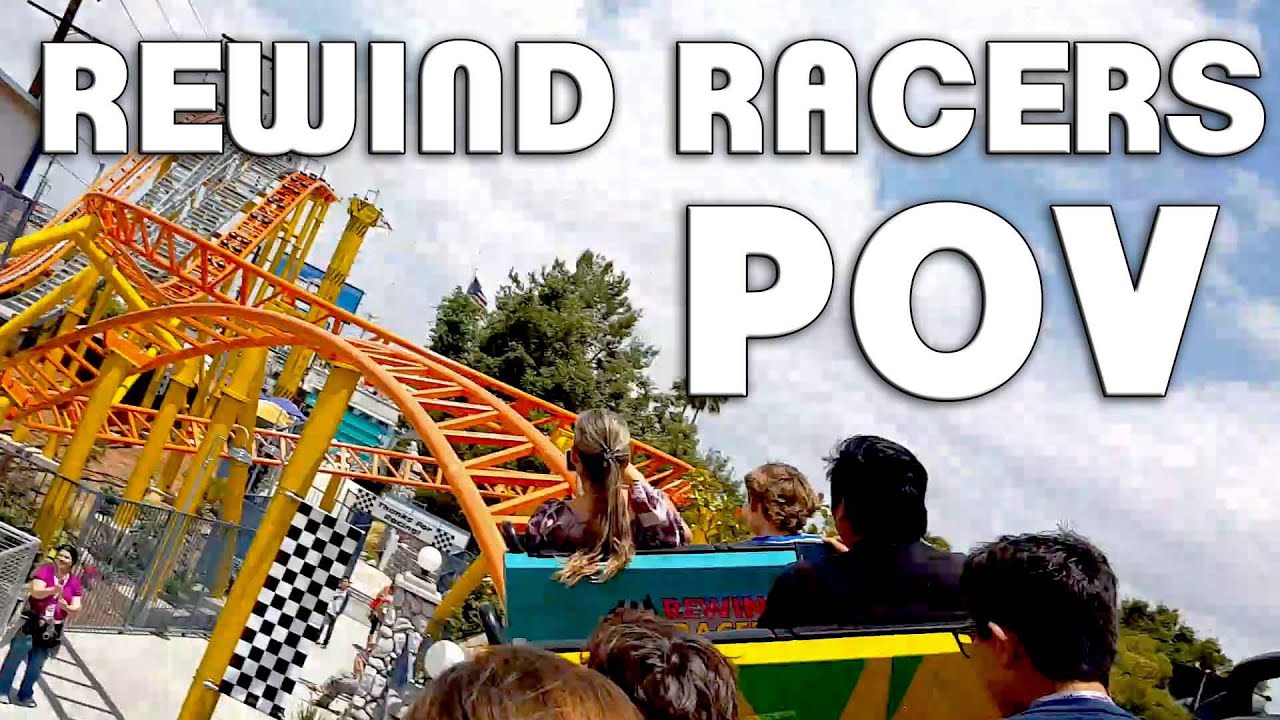 Rewind Racers @ Adventure City POV (Family Reversing Coaster!) - YouTube