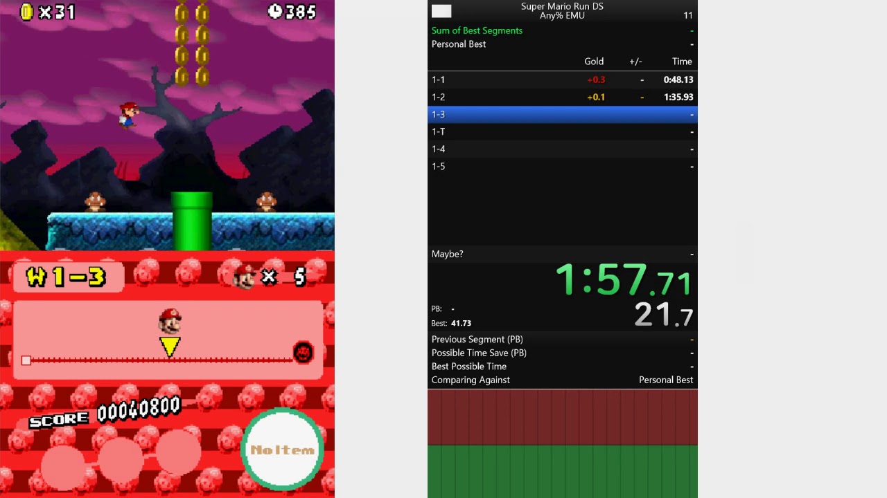 [5:48] Super Mario Run DS Any% Speedrun - YouTube