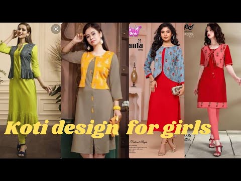 Koti styles for girls ️ ️ koti design # jacket style# sabakhan - YouTube