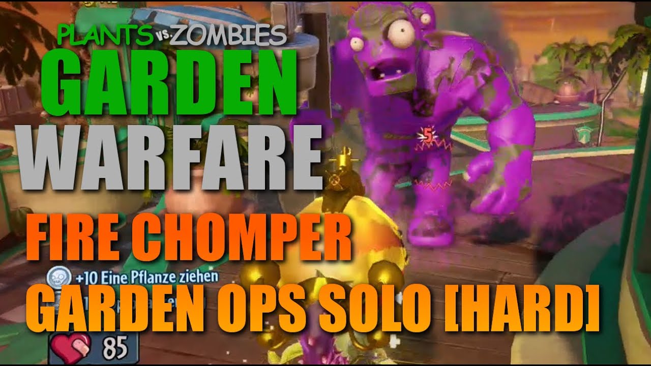 Fire Chomper Garden Ops Solo (Hard) - Plants vs Zombies Garden Warfare ...