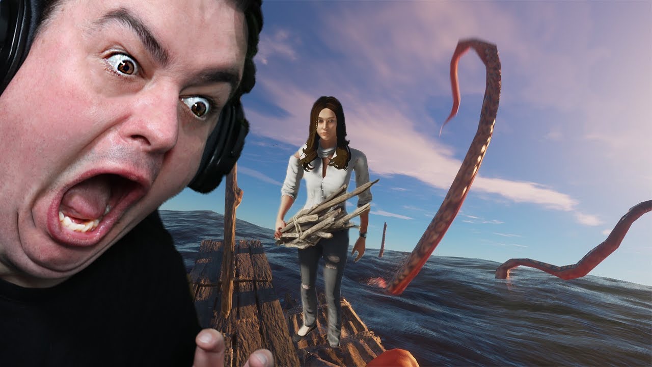 ATTACKED BY GIANT SQUID! | STRANDED DEEP PT 6 - YouTube