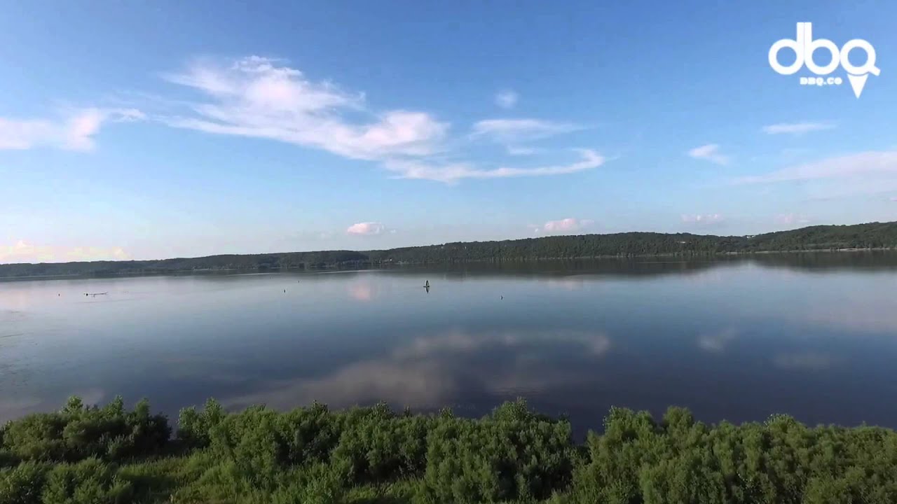 Mud Lake From The Air - Around Dubuque UAS - DBQ.co - YouTube