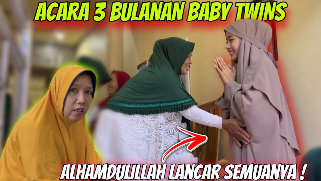 ACARA 3 BULANAN BABY TWINS ! - YouTube