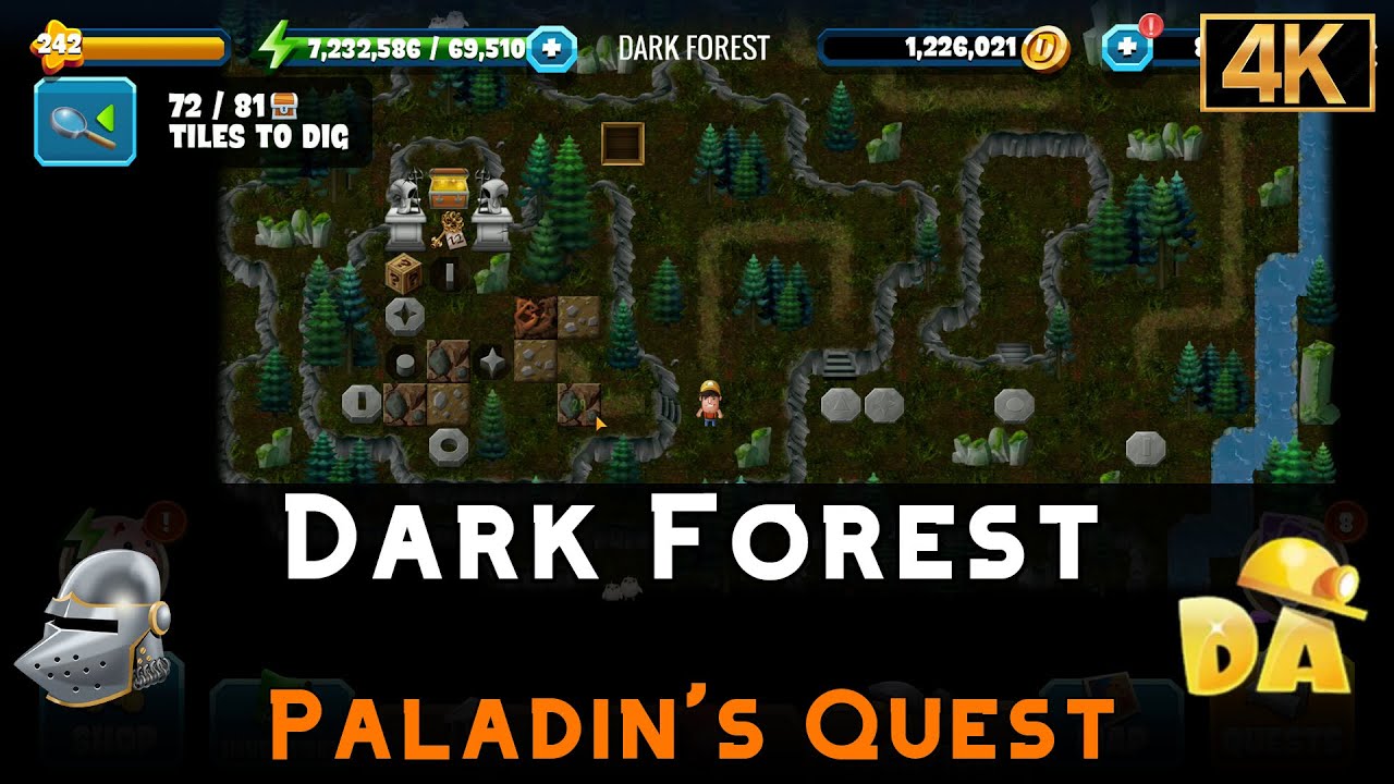 Dark Forest | Paladin's Quest #12 | Diggy's Adventure - YouTube