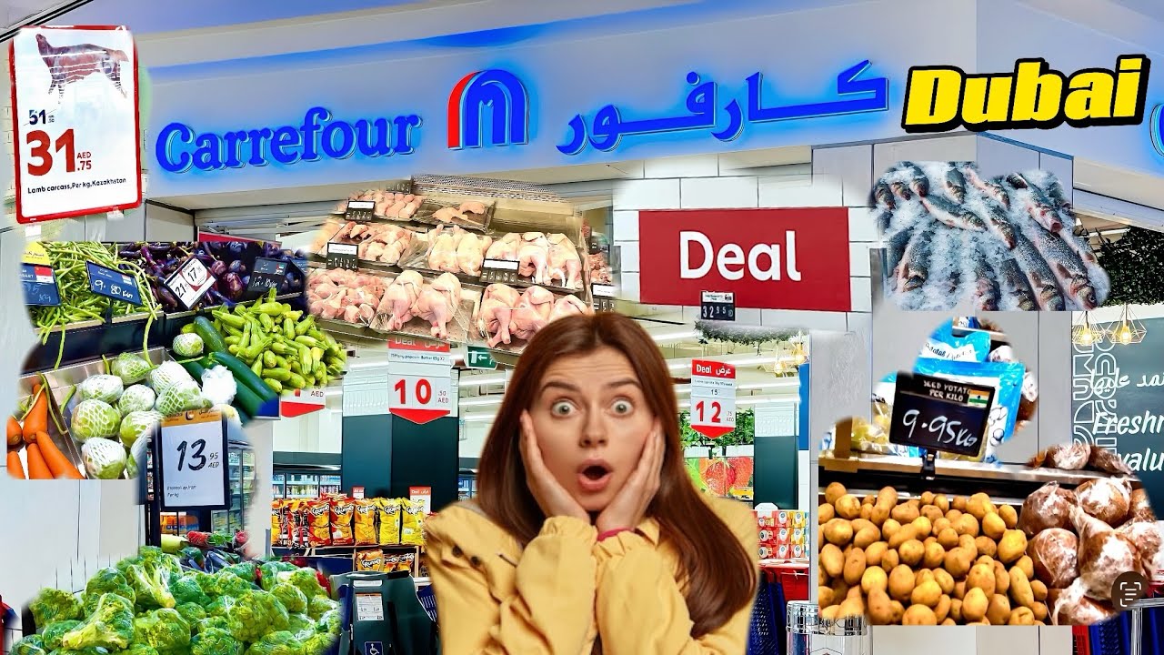 Carrefour Dubai 2025 | Dubai Hypermarket Carrefour 4k video | walking ...