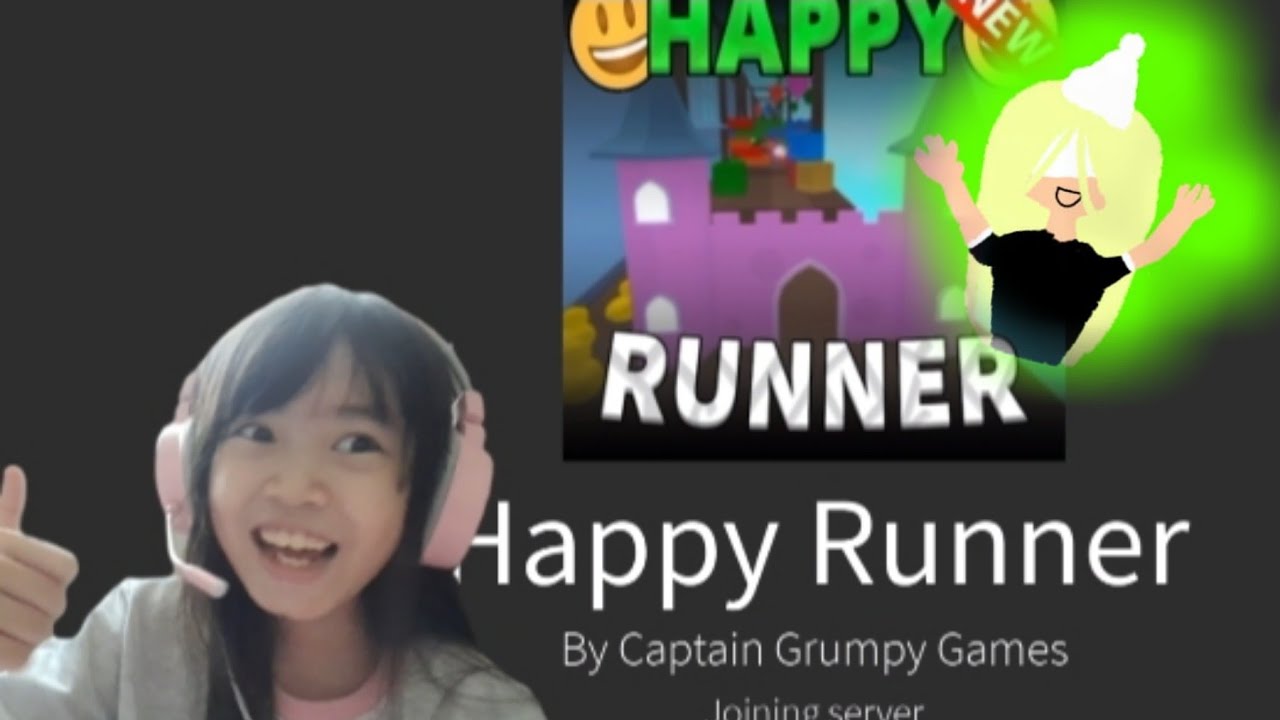 Playing HAPPY RUNNER and Reach The End🥰🥰-ROBLOX HAPPY RUNNER - YouTube