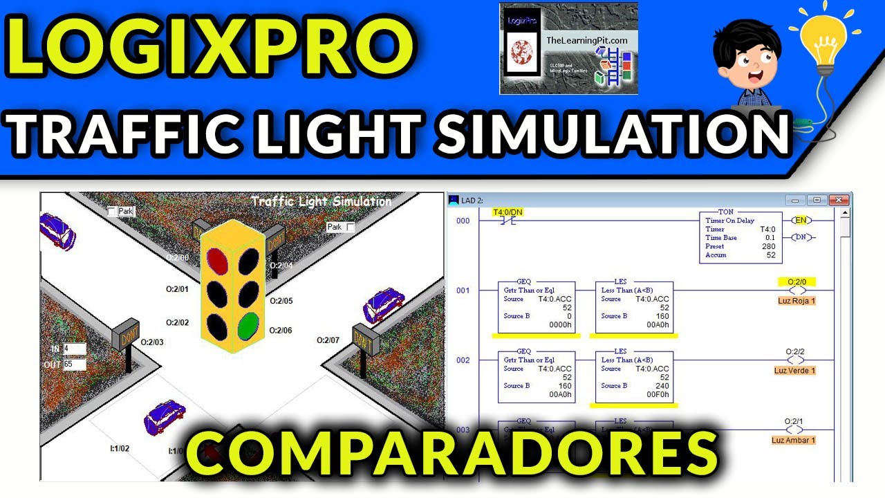 🔵 LOGIXPRO - TRAFFIC LIGHT CON COMPARADORES - YouTube