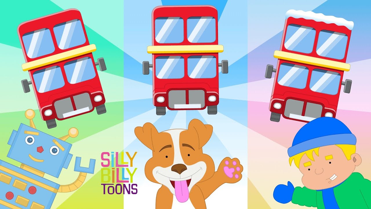 Silly Wheels on the Bus Medley | Silly Billy Toons | Funny Nursery ...