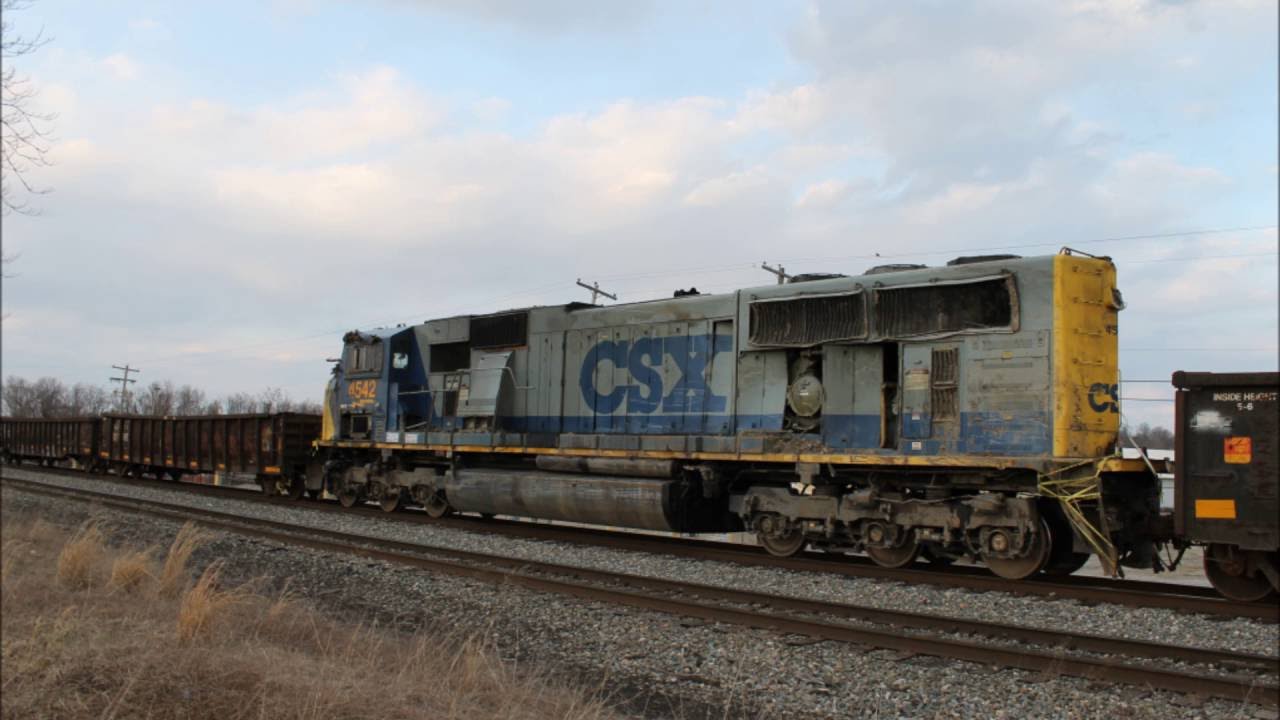 CSX 4542 wreck aftermath - YouTube