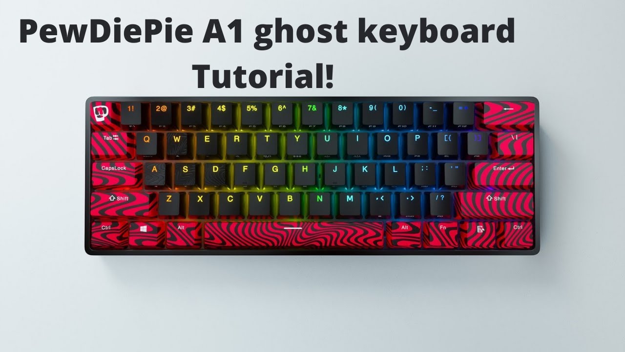 Quick tutorial of the A1 Ghost gaming keyboard ( PewDiePie special ...