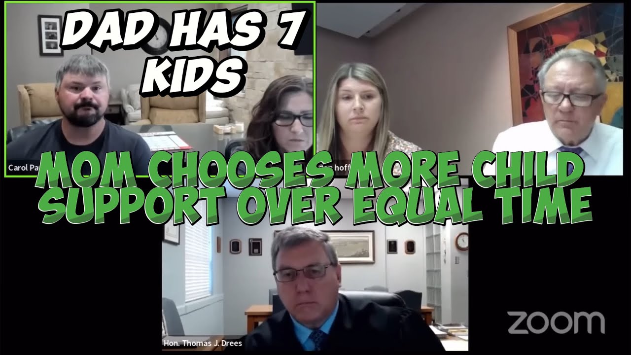Mom Chooses MORE Child Support Over EQUAL Time | Dad Has 7 Kids - YouTube