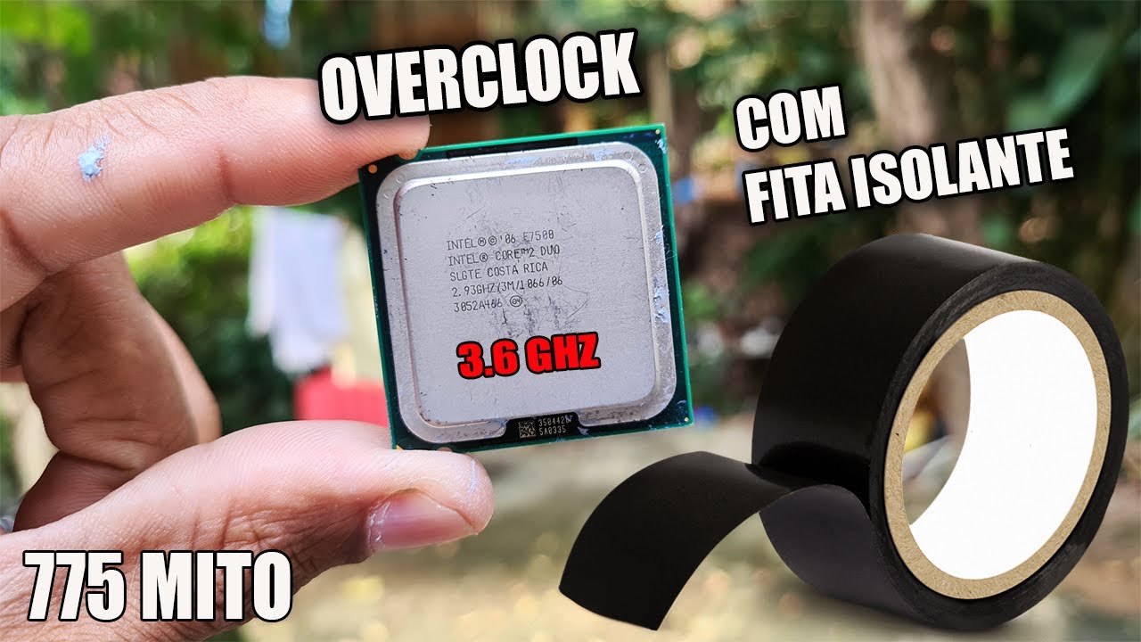 COMO FAZER OVERCLOCK NO CORE 2 DUO COM FITA ISOLANTE ,DE 2.93GHZ PARA 3 ...