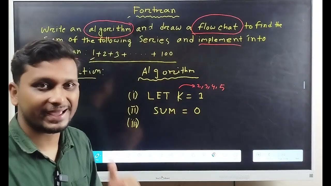 Algorithm and flowchart।। chapter 5।। programming with Fortran।। Honours 2nd year।। - YouTube