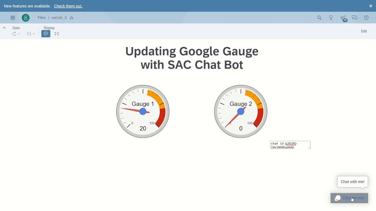 Updating Google Gauge in SAP Analytics Cloud with Chat Bot - YouTube