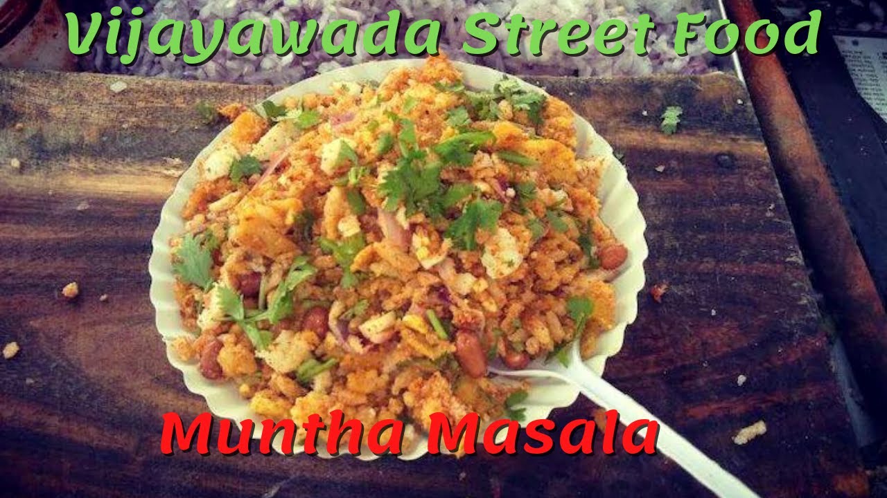 Vijayawada Street Food | Muntha Masala | Mirchi Bajji Masala - YouTube