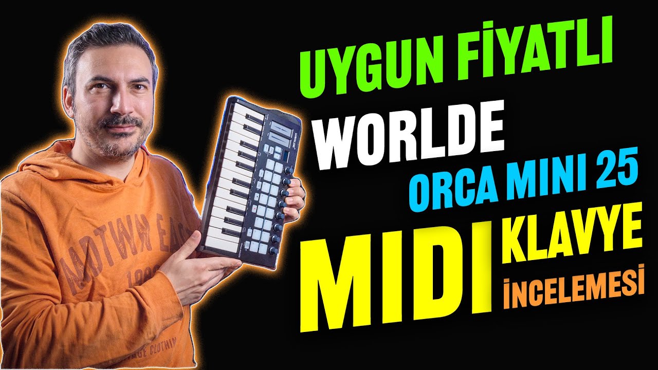 WORLDE ORCA MINI 25 MIDI KLAVYE İNCELEMESİ - YouTube