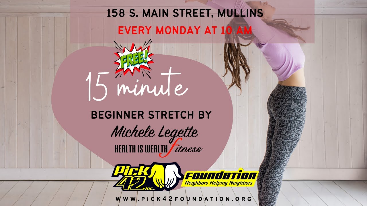 Pick 42 Foundation Monday Beginner Morning Stretch with Michele Legette ...