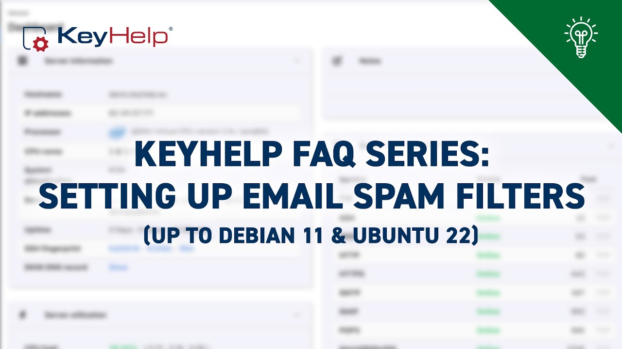 Set up Email Spam Filters in KeyHelp (up to Debian 11 & Ubuntu 22) I ...