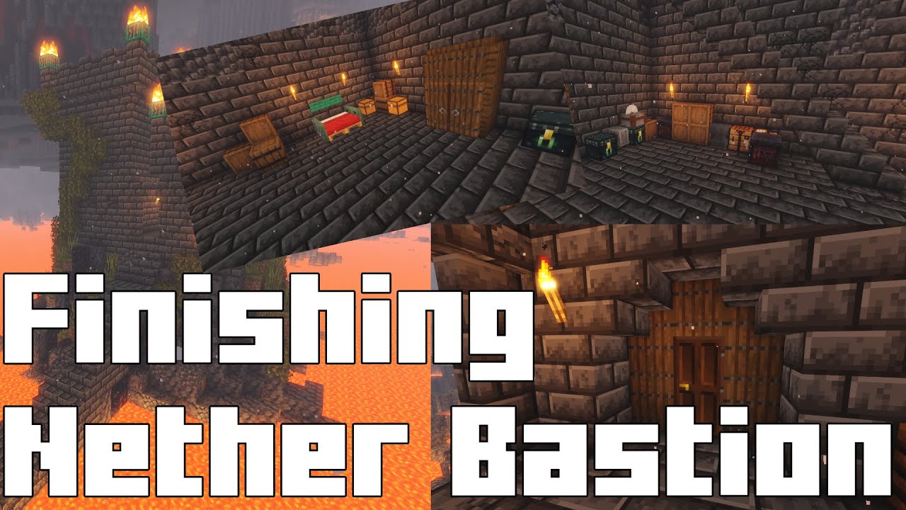 Minecraft Nether Bastion Interior | Fiery Fortress Core Inspiration ...