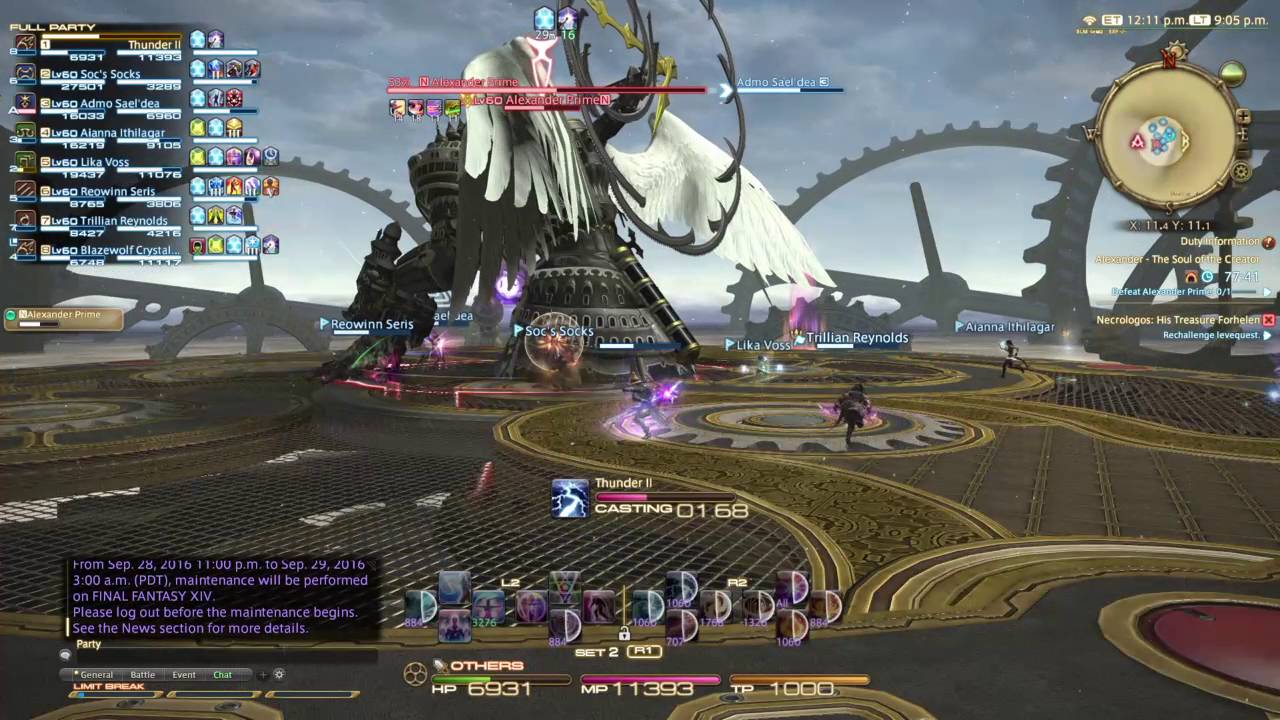 FFXIV - Alexander Prime (blm view) - YouTube