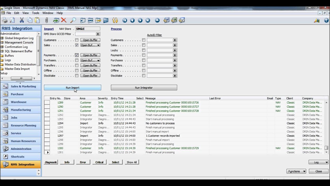 Dynamics RMS Integration for NAV Sales - YouTube