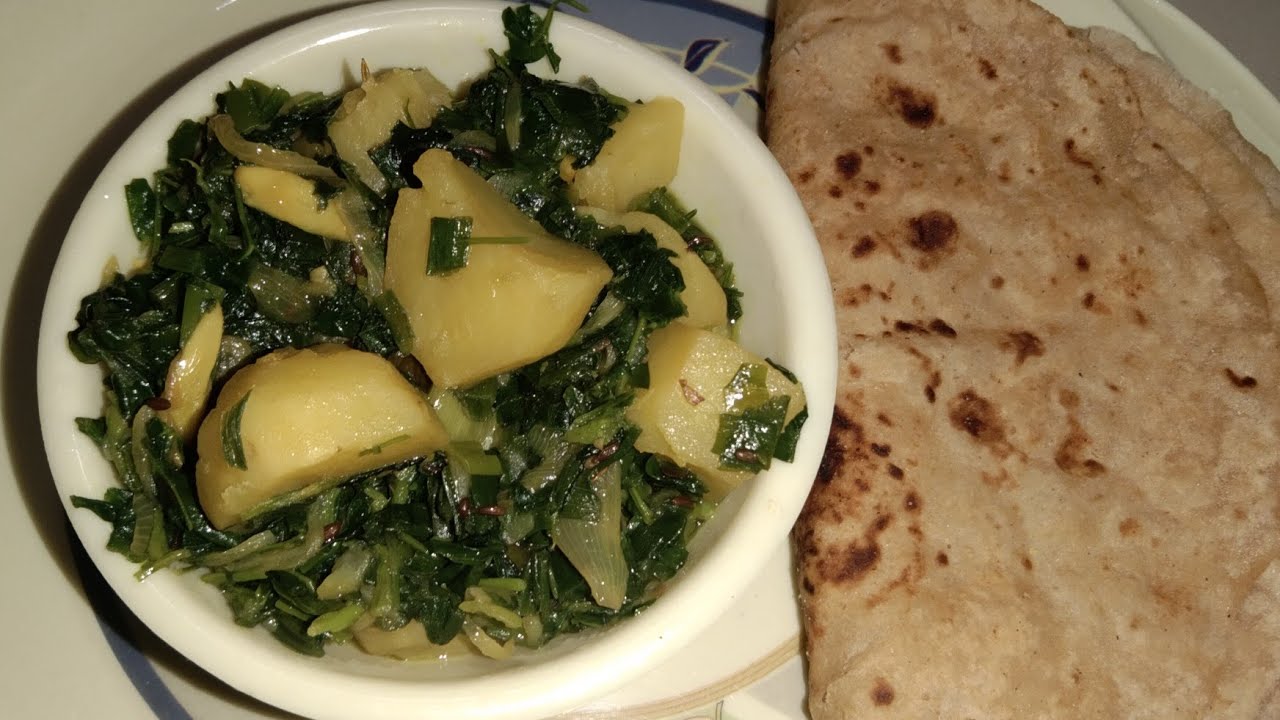 Methi Hari Pyaaz Aloo Sabzi | Aloo Methi | by Pakiza Food ️ - YouTube