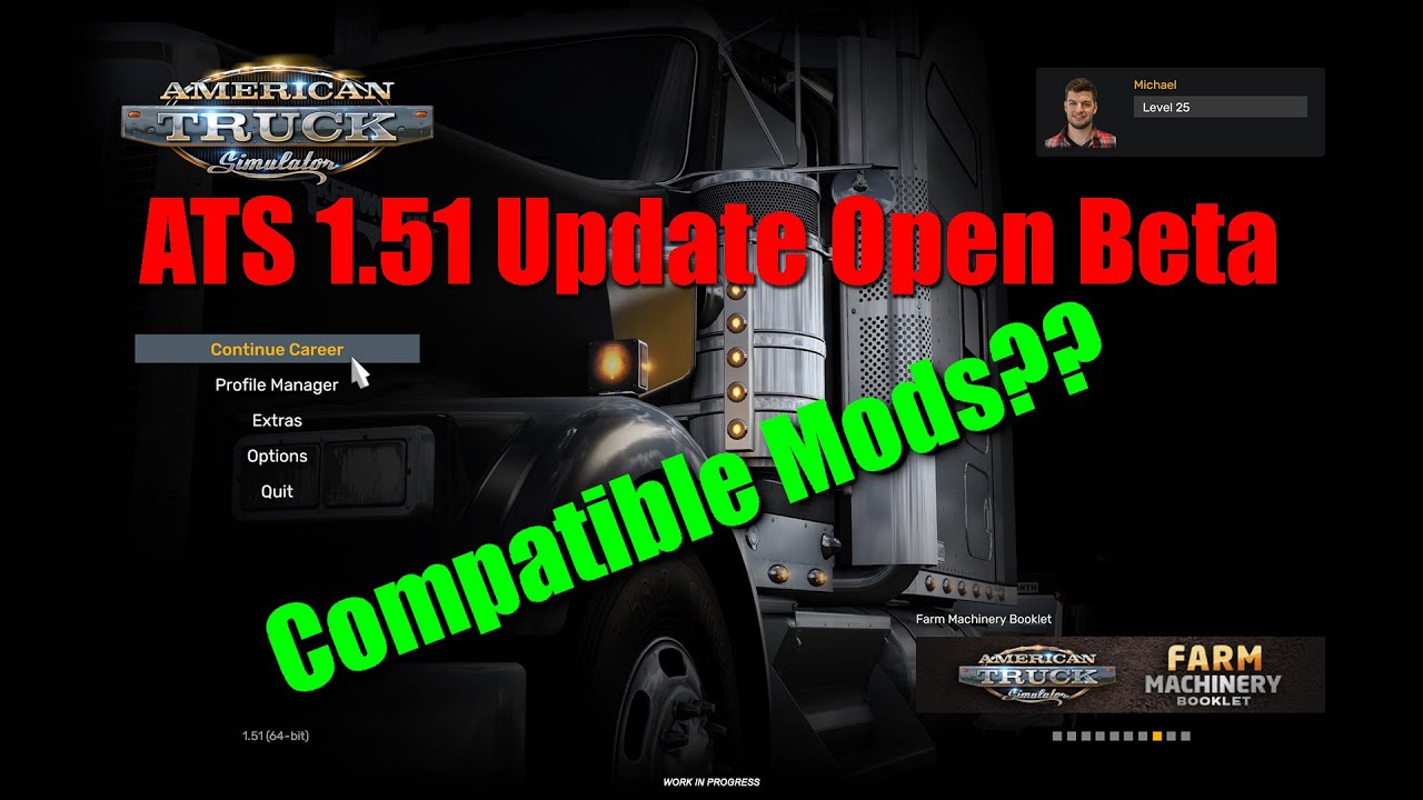 What Mods Are Compatible with 1.51 Beta Update ATS - YouTube