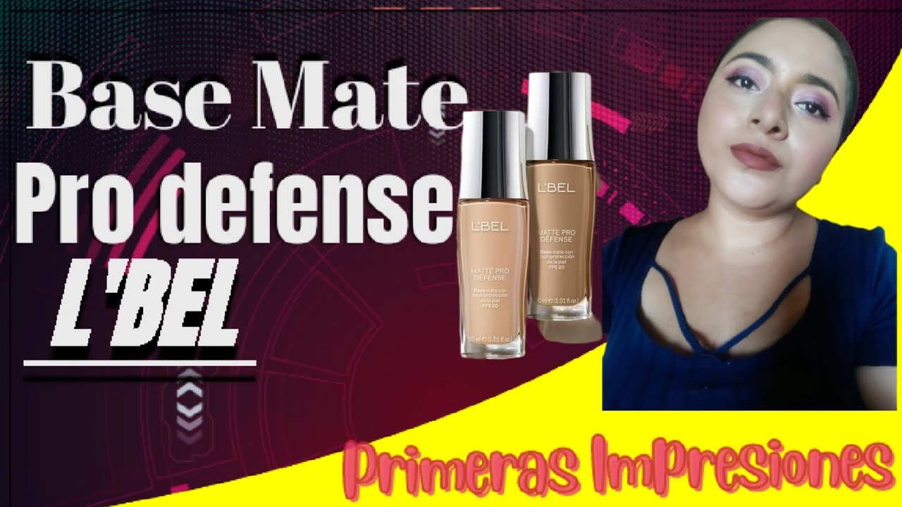 Base Mate Pro Defense L'Bel || con ácido hialurónico 🌹 - YouTube