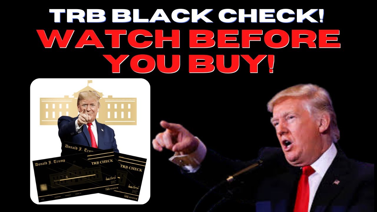 TRB BLACK CHECK -(what are trb black checks?)-DONALD TRUMP TRB BLACK CHECK - TRB BLACK - TRB ...