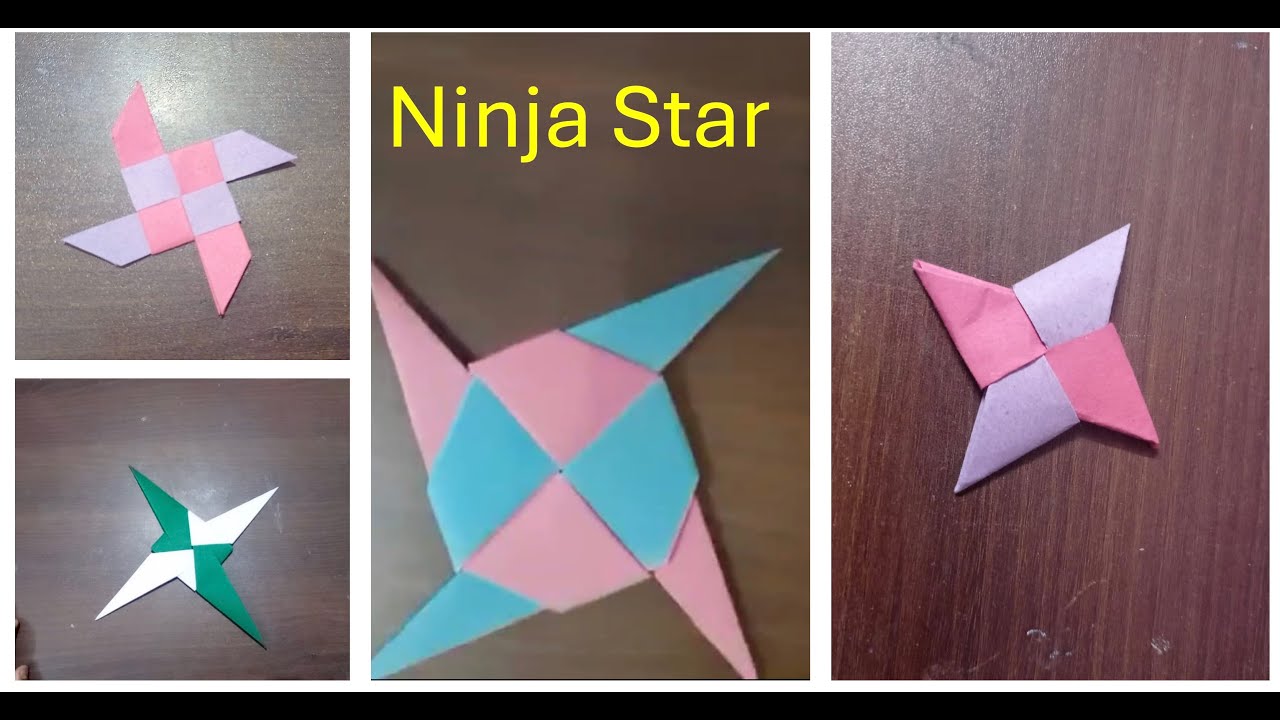 How to fold different types of Ninja Star || Origami Ninja Star ...