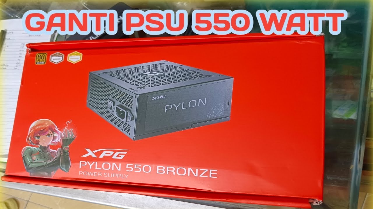 Power Suplay XPG PYLON 550 watt 80+ BRONZE - YouTube