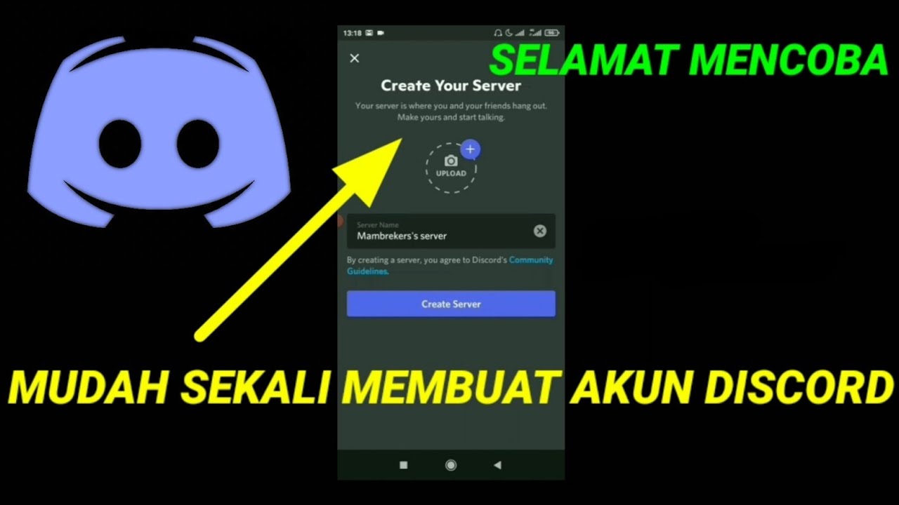 CARA DAFTAR | MEMBUAT AKUN DISCORD DI ANDROID - YouTube