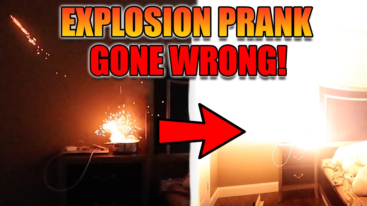 PRANK GONE WRONG! ALMOST BURNT MY HOUSE DOWN! - YouTube